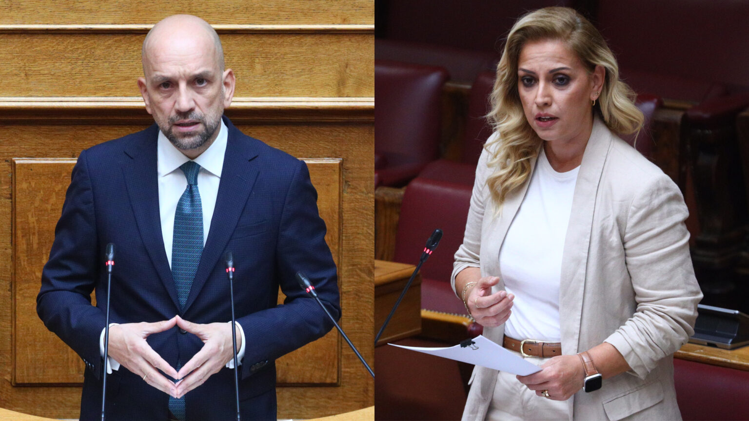 «Θερμό» επεισόδιο μεταξύ Ρ.Χρηστίδου – Κ.Μπάρκα – «Αν ξαναγελάσεις την ...